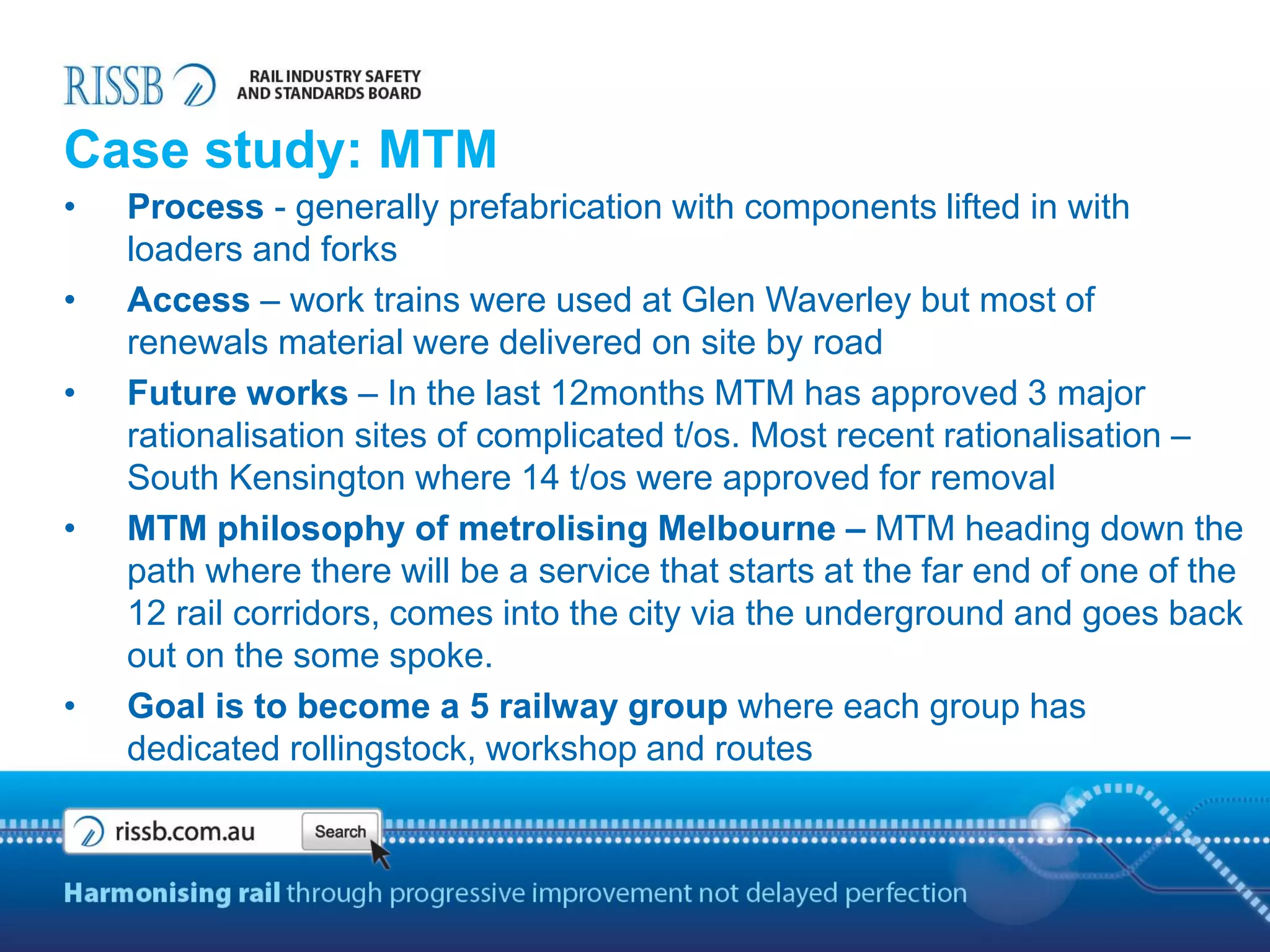 RISSB Rail Turnouts: Maintenance Q&A Summary | PDF