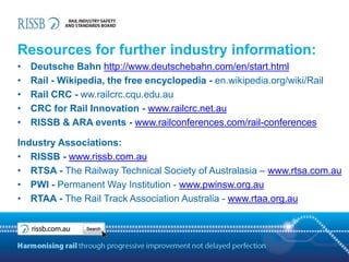 RISSB Rail Turnouts: Maintenance Q&A Summary | PPT