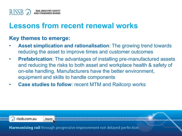 RISSB Rail Turnouts: Maintenance Q&A Summary | PPT