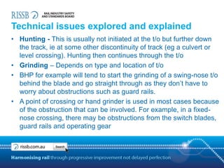 RISSB Rail Turnouts: Maintenance Q&A Summary | PPT