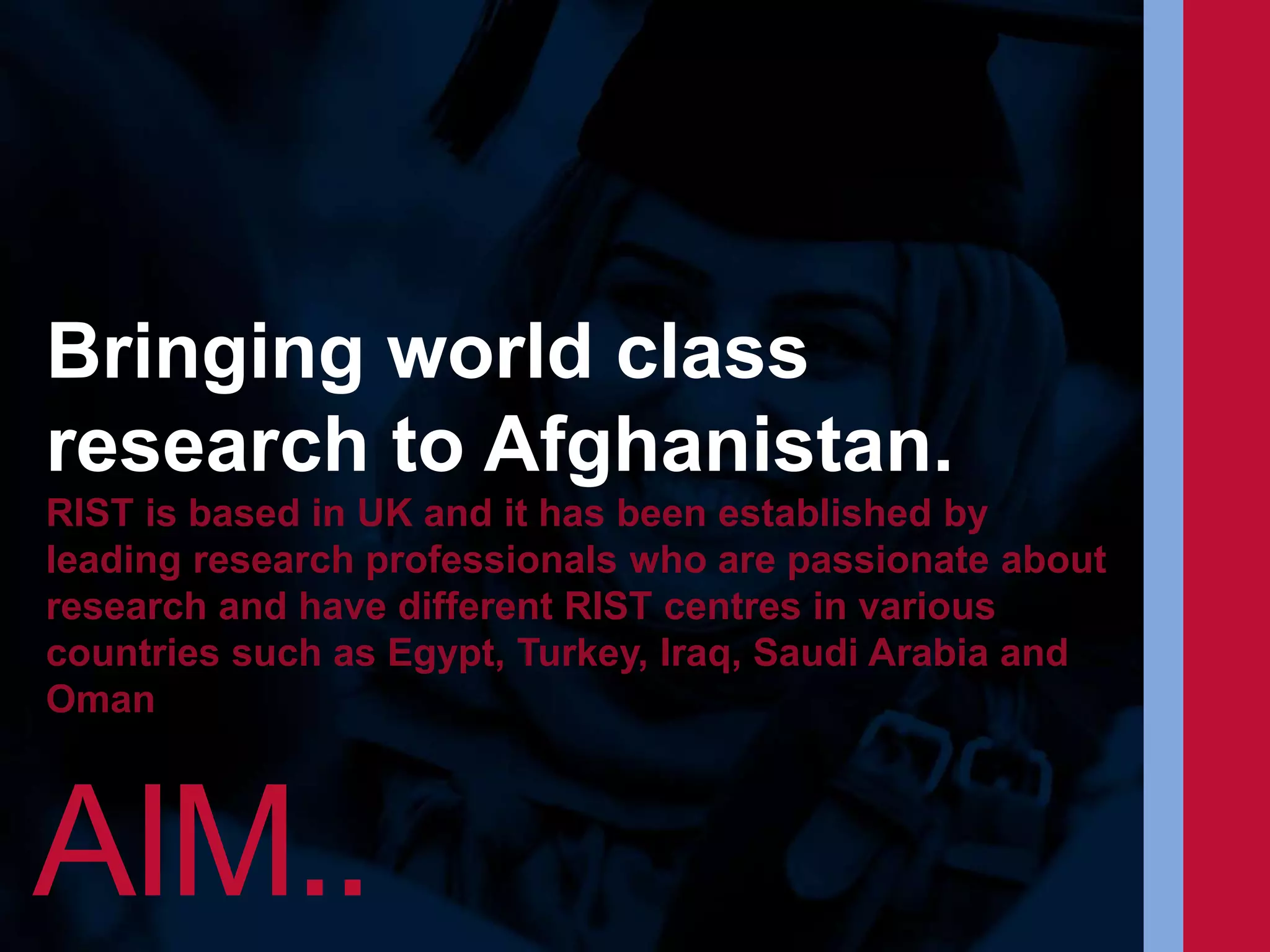 RIST - Research Institute for Science and Technology | PPTX