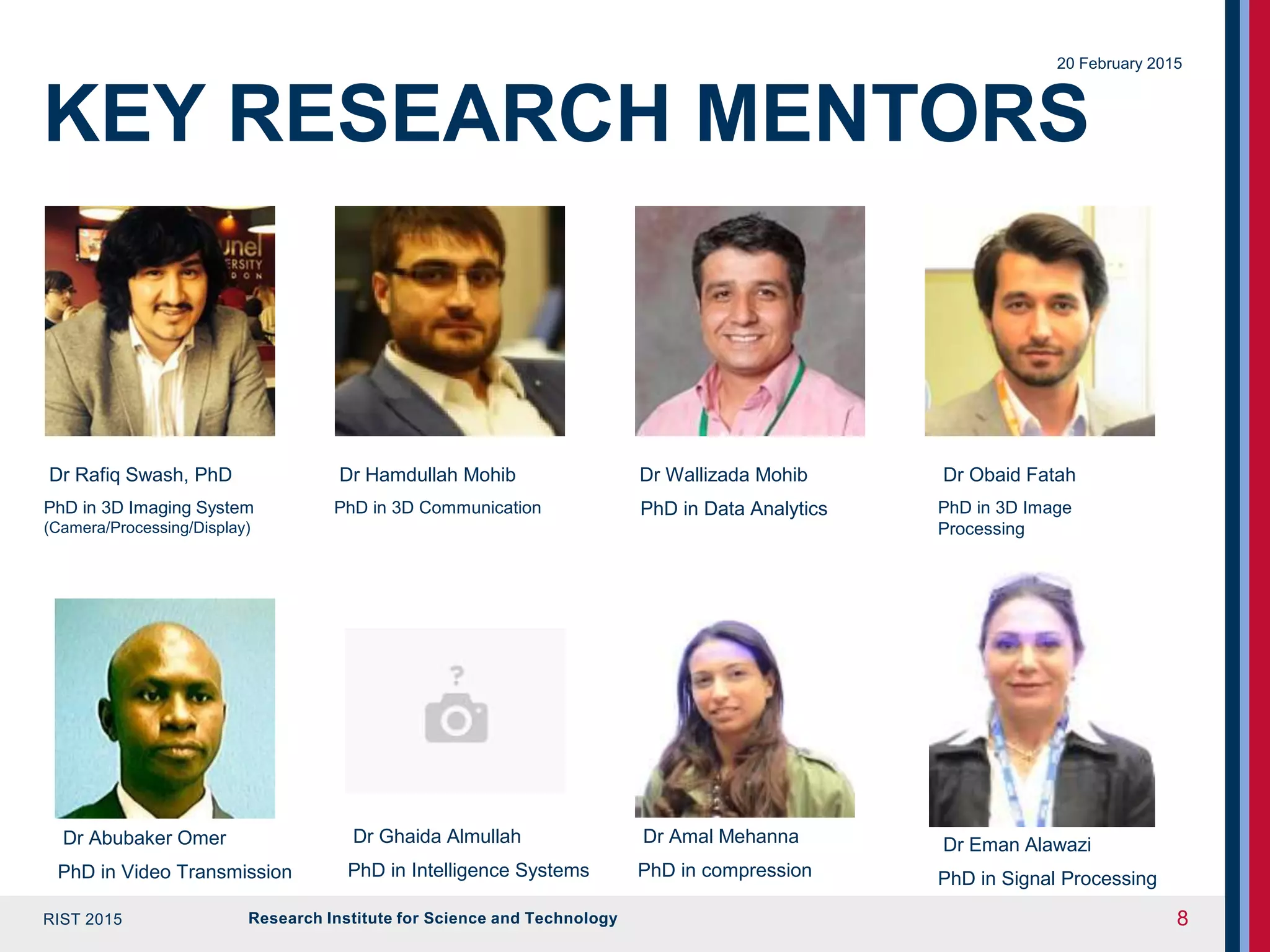 RIST - Research Institute for Science and Technology | PPTX