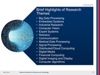RIST - Research Institute for Science and Technology | PPT