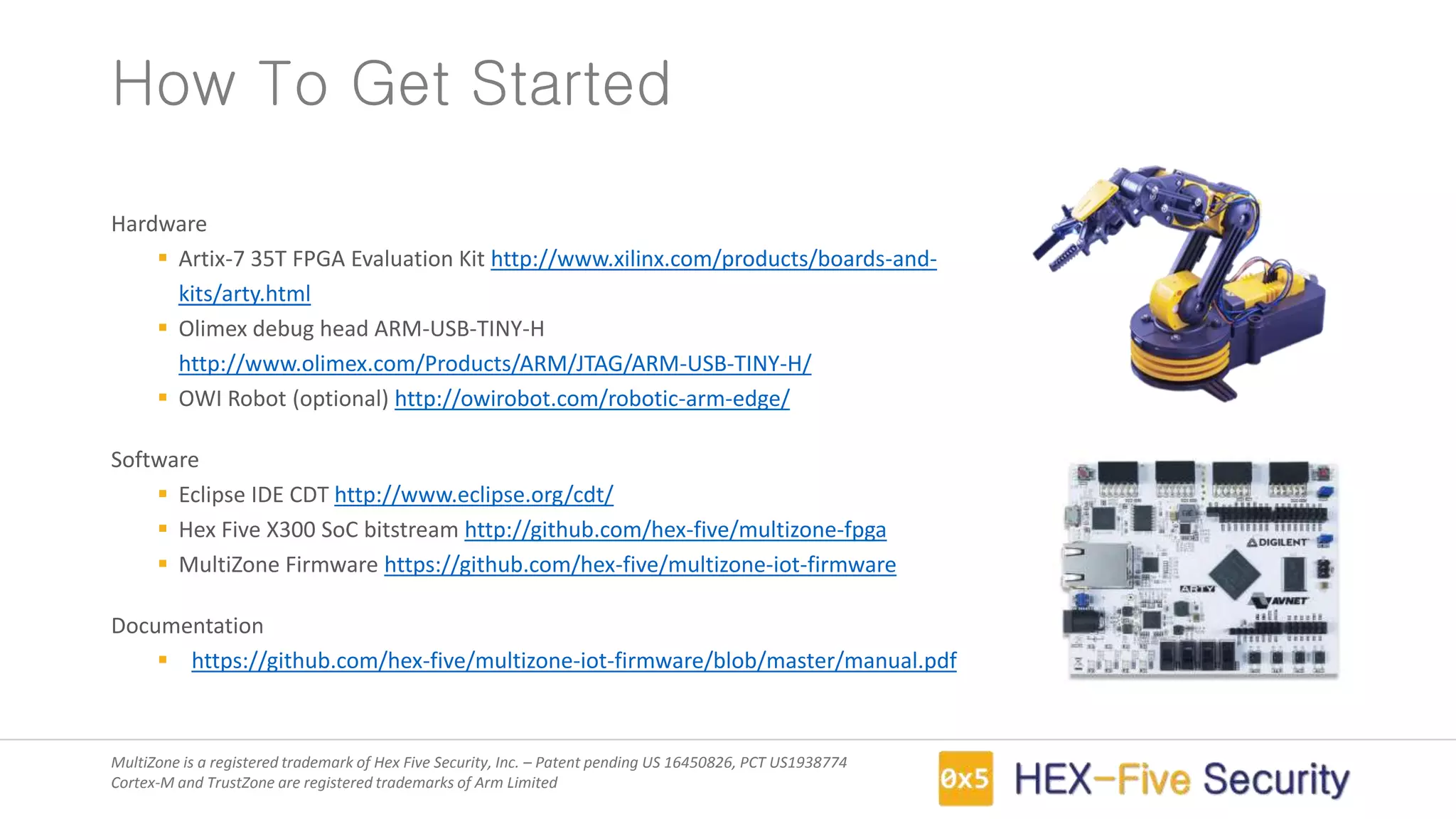 RISC-V 30906 hex five multi_zone iot firmware | PPTX