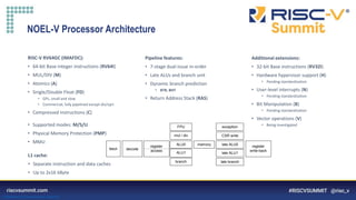 RISC-V NOEL-V - A new high performance RISC-V Processor Family | PPTX