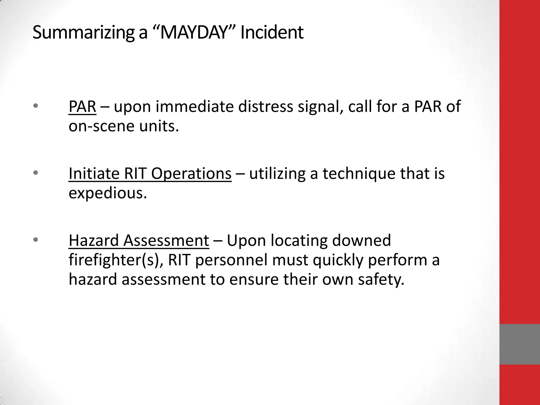 Craig Fire RIT Training | PPTX