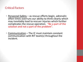 Craig Fire RIT Training | PPTX