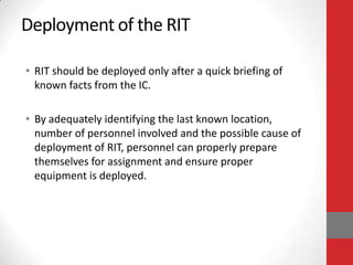 Craig Fire RIT Training | PPTX