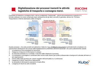 Ottimizzazione dei processi documentali nella logistica | PDF