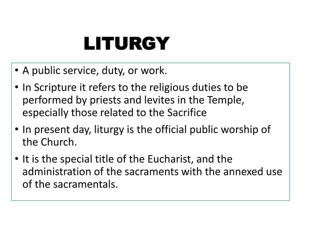 Rit101_1-TheHistoryofthe Liturgy.ppt | Christianity | Religion ...