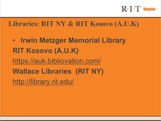 RIT365. First Library session. students.ppt