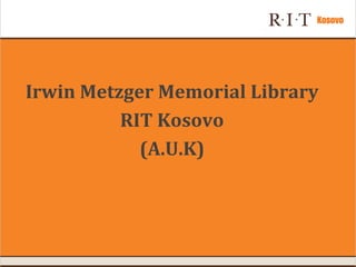 RIT365. First Library session. students.ppt