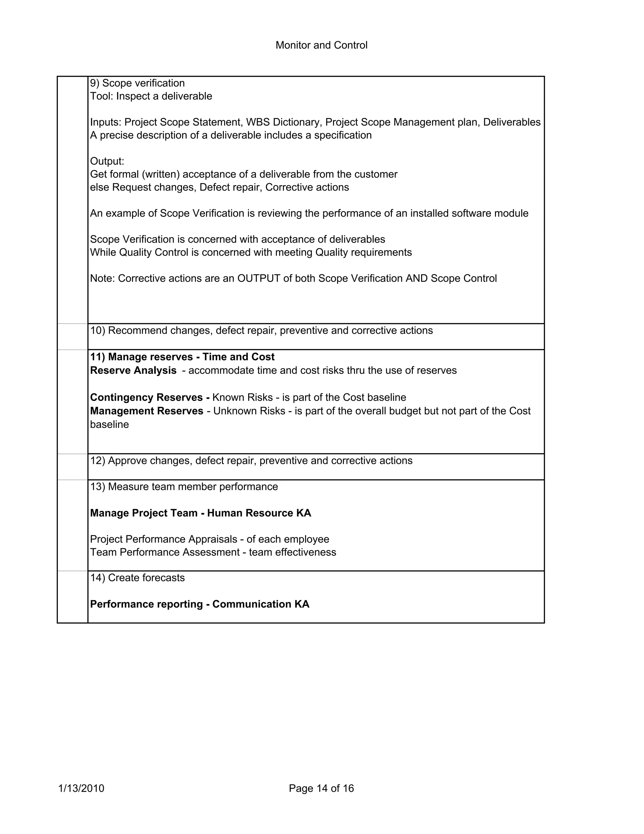 Rita's Process Chart | PDF