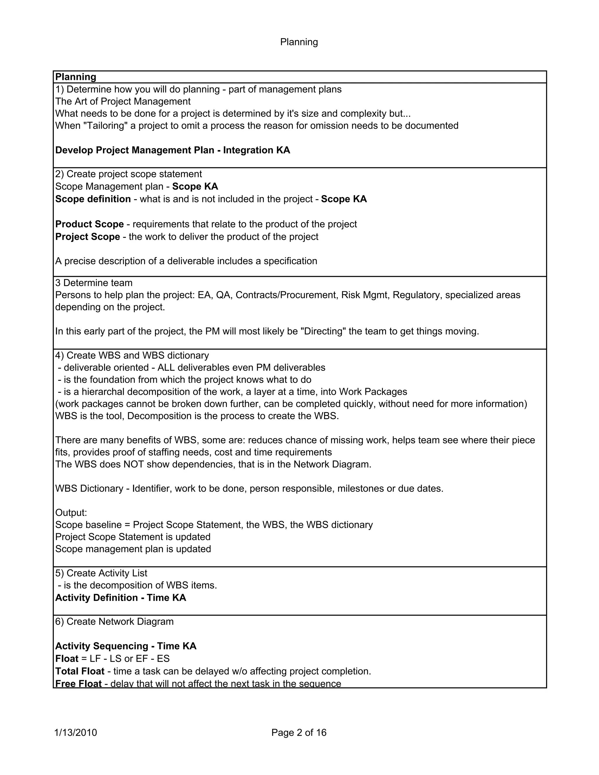 Rita's Process Chart | PDF