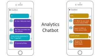 Interfacing Chatbot with Data Retrieval and Analytics Queries for Decision Making | PPT