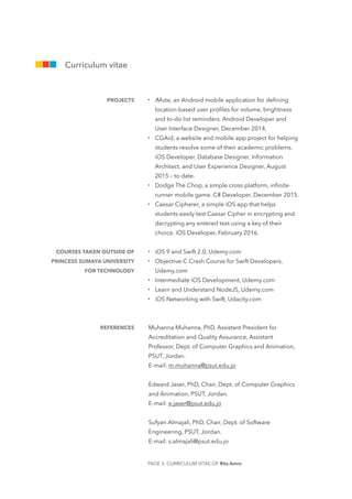 Rita amro - CV | PDF