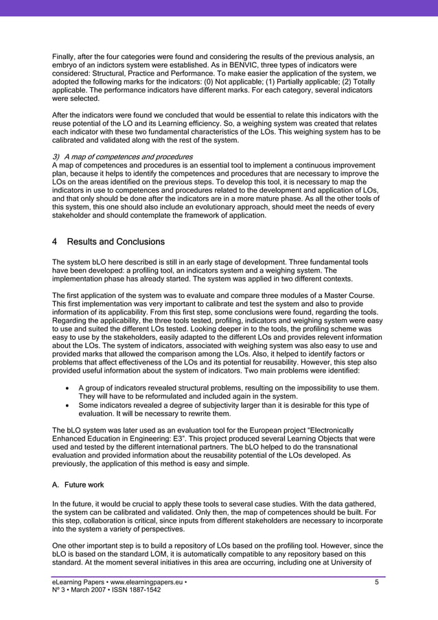 A proposal for benchmarking learning objects | PDF