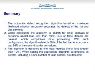 Rita Gaibadullina - Automatic defect recognition in corrosion logging ...