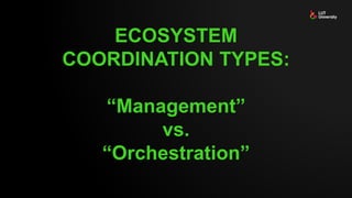Innovation Ecosystem Orchestration | PPT