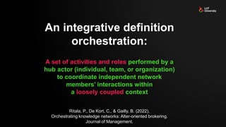 Innovation Ecosystem Orchestration | PPT