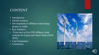 offshore wind energy in India | PPTX