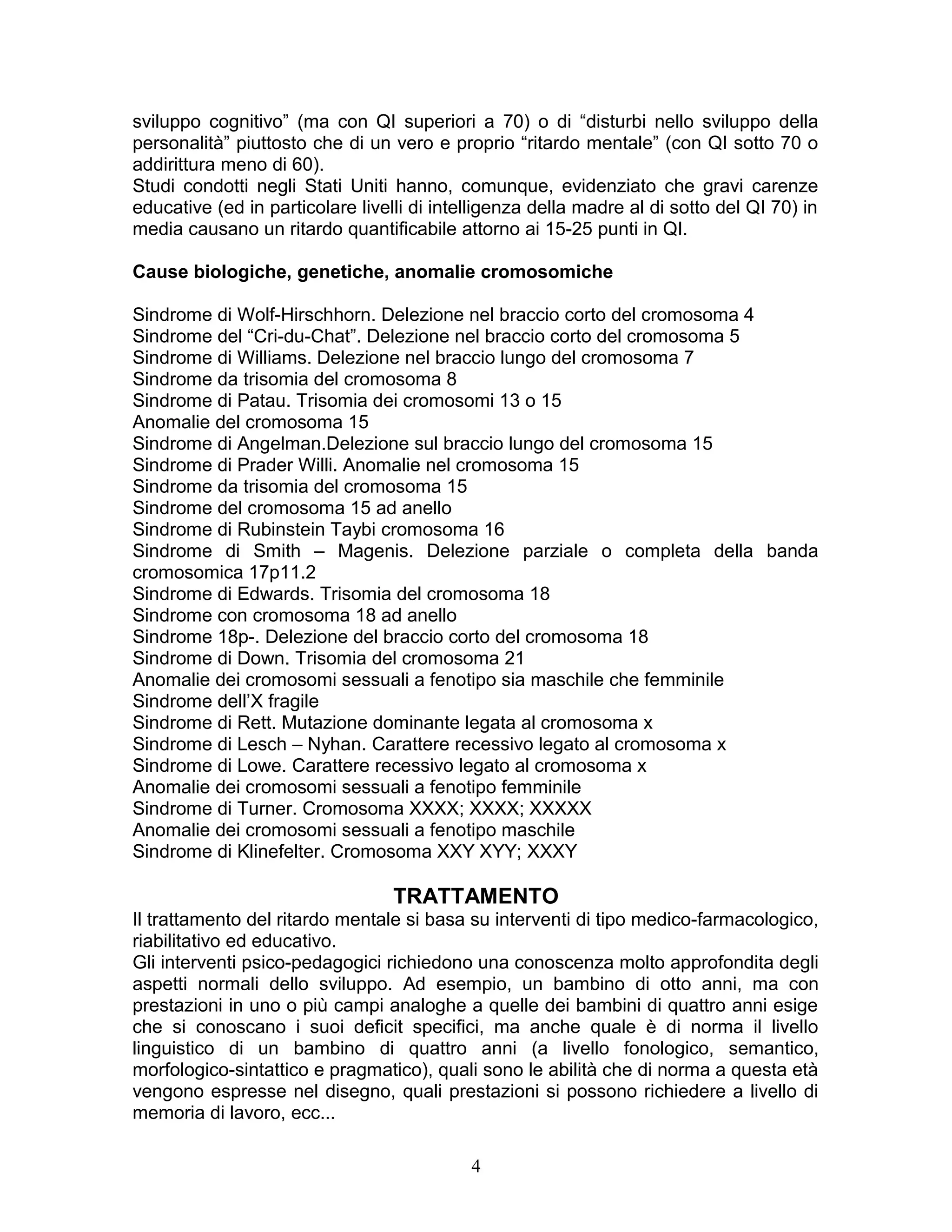 Ritardo mentale | DOC