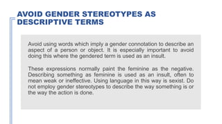 #BeTheChange: Why 'think' gender? | PPTX