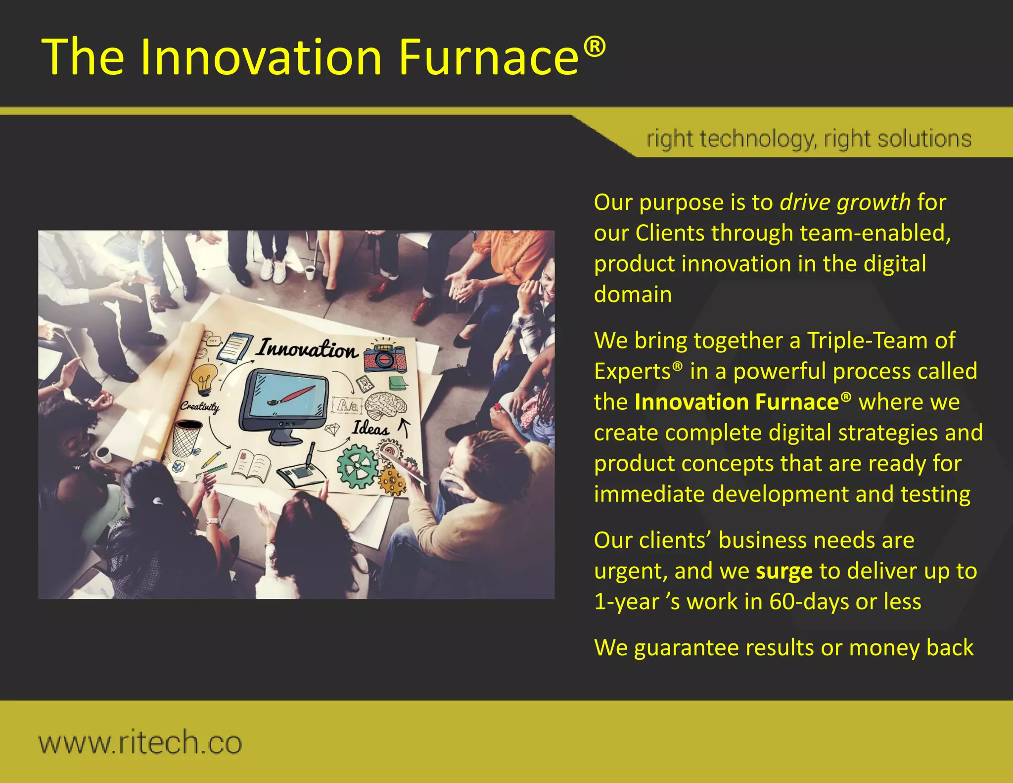 Ritech solutions: Innovation Furnace Overview | PDF