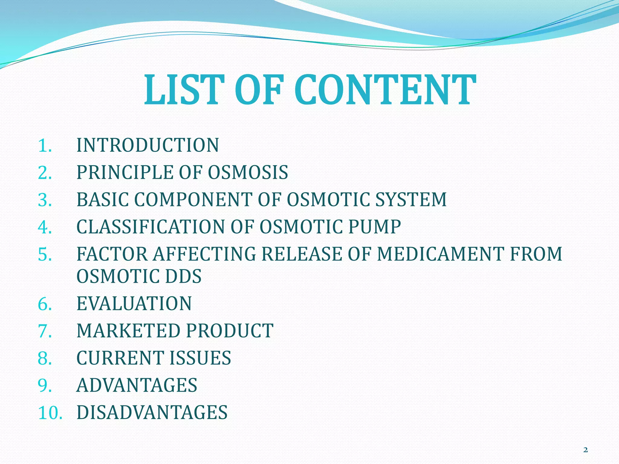 OSMOTIC DRUG DELIVERY SYSTEM | PPTX