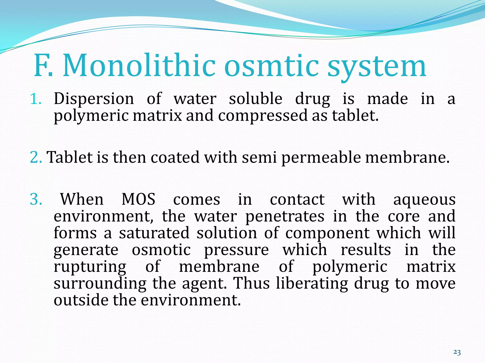 OSMOTIC DRUG DELIVERY SYSTEM | PPTX