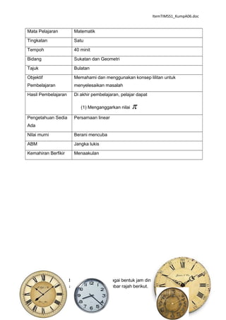 CONTOH SOALAN - ITEM TIMSS 6 | DOC