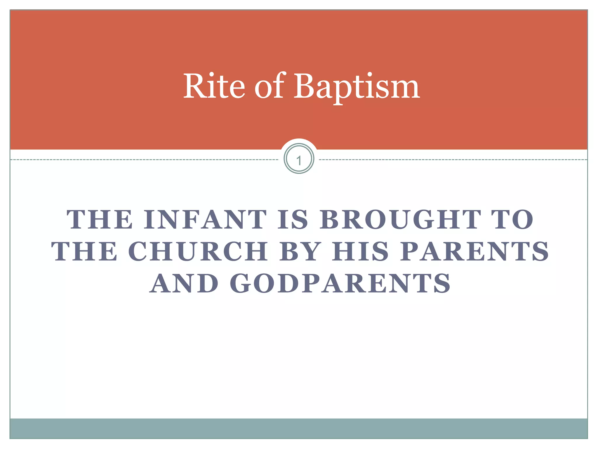 Rite of Catholic baptism | PPSX