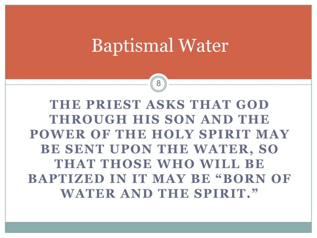 Rite of Catholic baptism | PPT