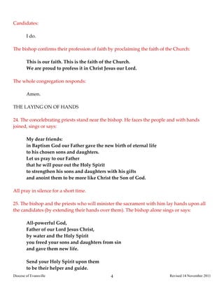 Rite of confirmation.rm revisions | PDF