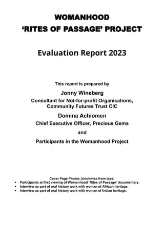 Rite of passage Evaluation Report 2023 .docx