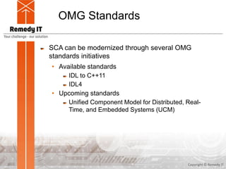 Modernizing SCA through new Object Management Group (OMG) standards | PDF