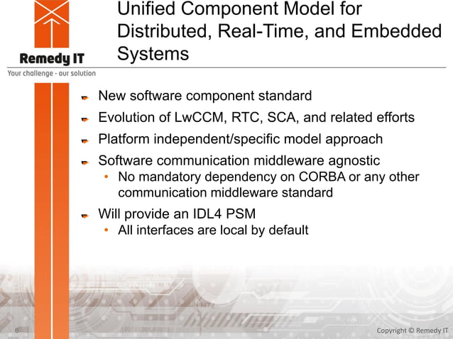 Modernizing SCA through new Object Management Group (OMG) standards ...