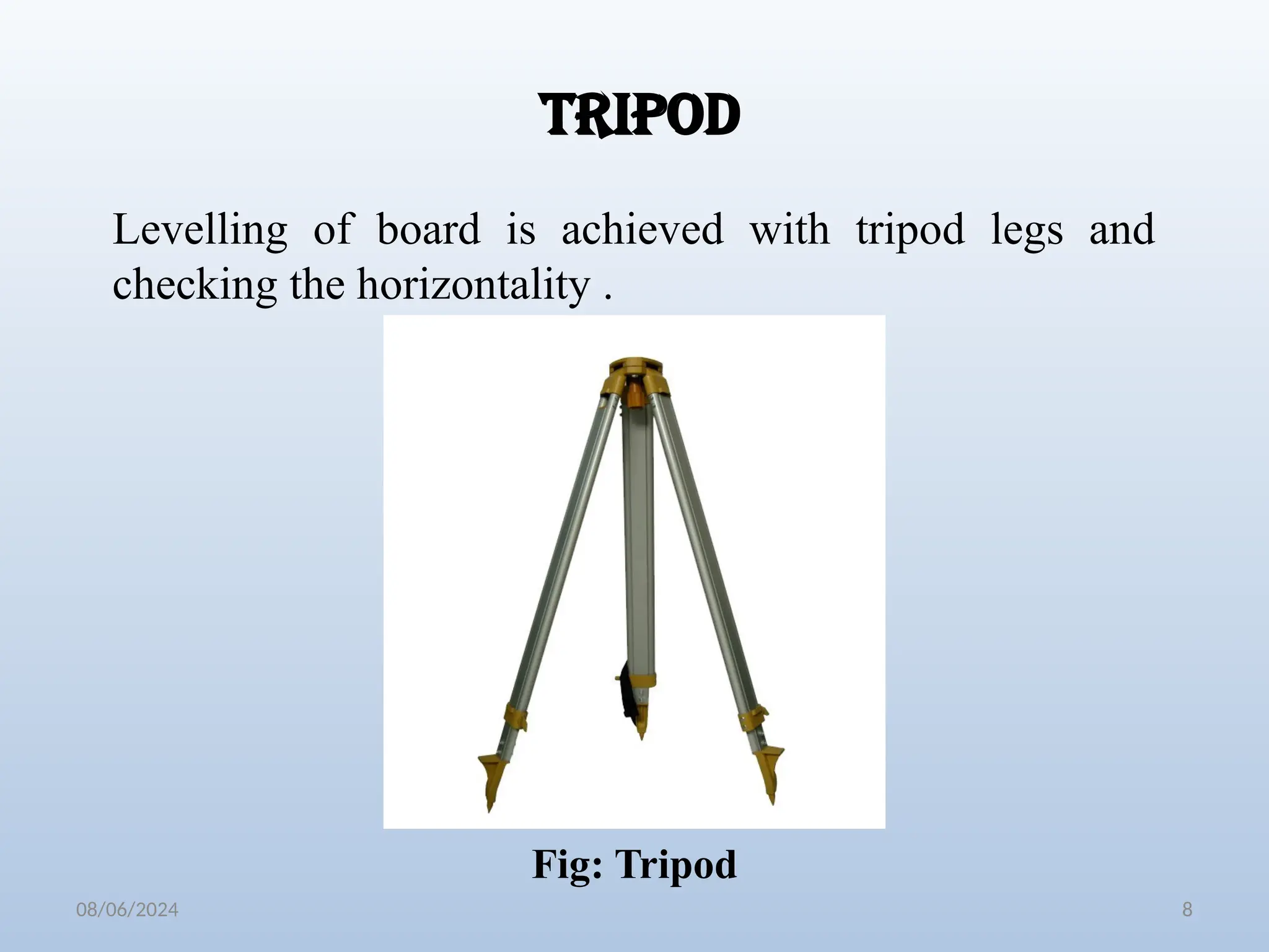 Plane table survey overview instrument used in pts | PPTX