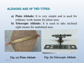 Plane table survey overview instrument used in pts | PPT