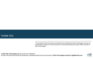 Agile Mumbai 2023 | DevOps By Design @ Rite - Ritesh Pareksh | PPT