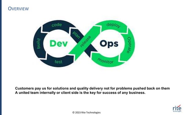 Agile Mumbai 2023 | DevOps By Design @ Rite - Ritesh Pareksh | PPT