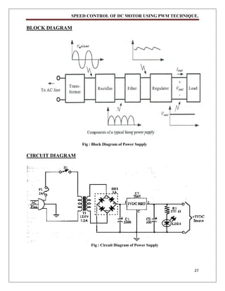 Speed Control Of DC motor By Using PWM Technique | PDF