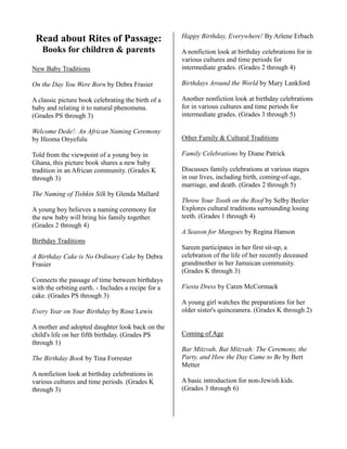 Ritesof passage | PDF