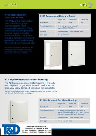 Ritherdon Steel Meter Boxes And Repair Boxes | PDF