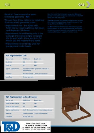 Ritherdon Steel Meter Boxes And Repair Boxes | PDF