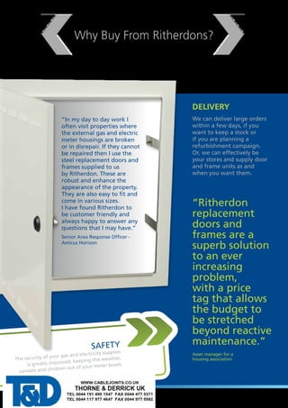Ritherdon Steel Meter Boxes And Repair Boxes | PDF