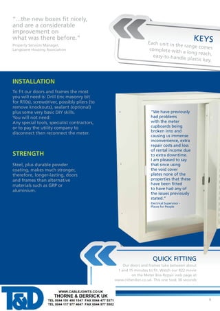 Ritherdon Steel Meter Boxes And Repair Boxes | PDF