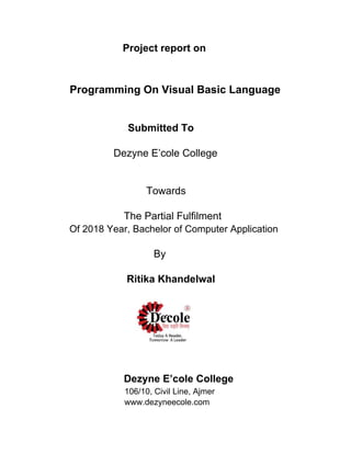 Ritika Khandelwal,BCA-3 Year | PDF