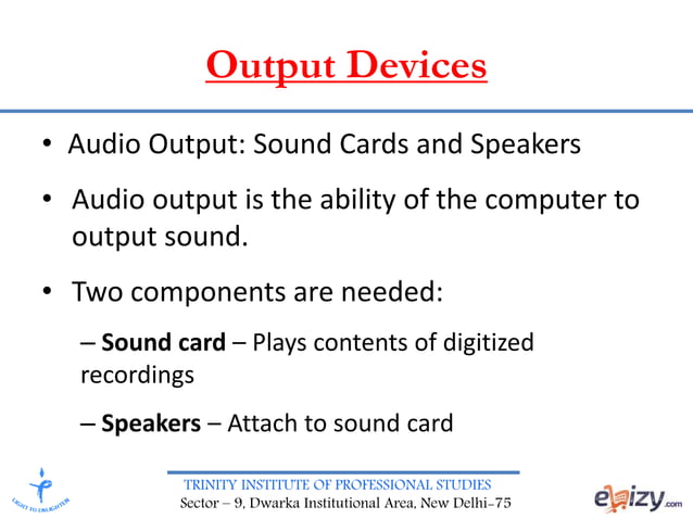 Output Devices-Types of Output Devices | PPTX | Desktop Publishing ...