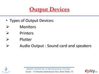 Output Devices-Types of Output Devices | PPTX